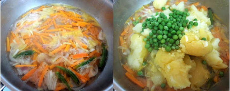 Vegetable ishtu/Vegetable stew for appam & idiyappam/Malabar veg stew