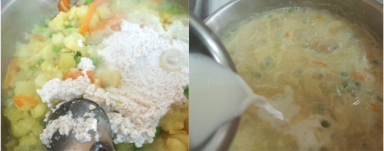 Vegetable ishtu/Vegetable stew for appam & idiyappam/Malabar veg stew